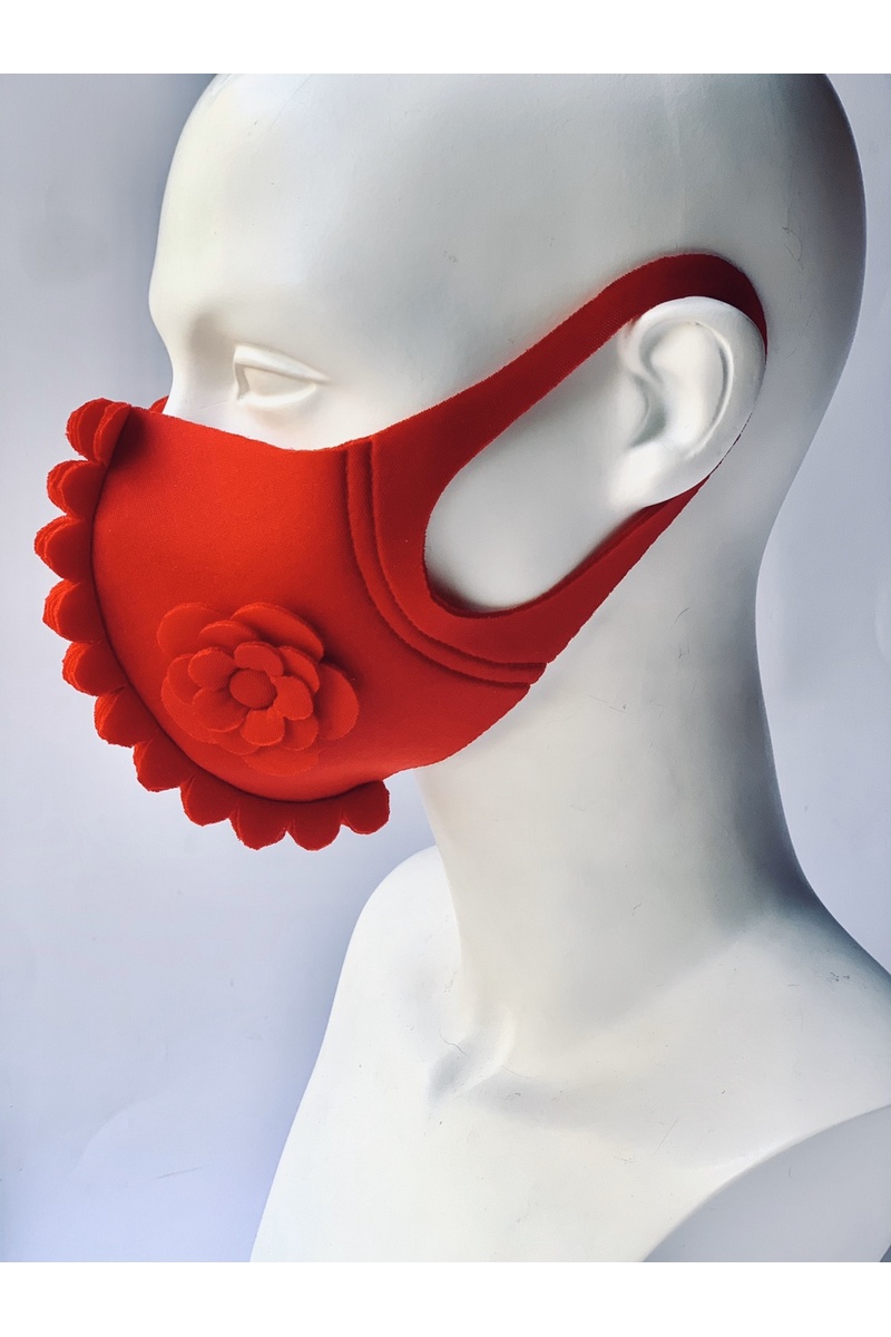 Red Neopren Protection Washable Adjustable Nose Wire Headgear Full Face ...